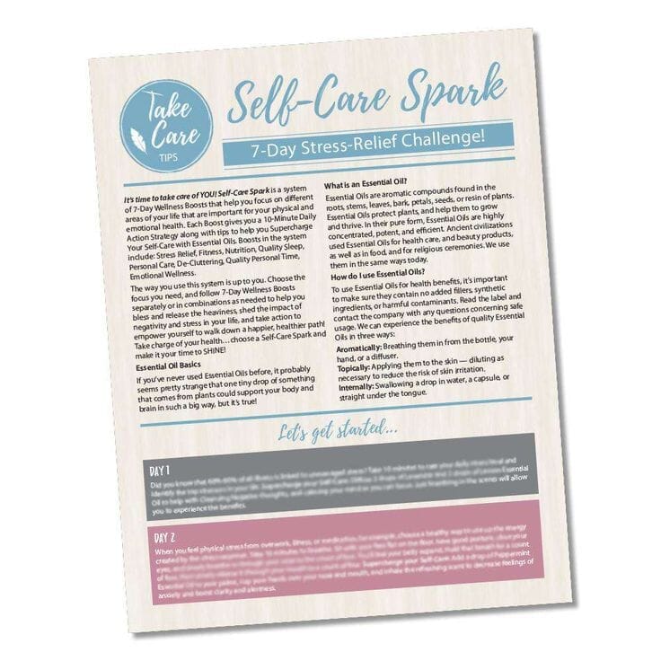 Self-Care Spark: Stress Challenge Tear Sheet (Digital Download) – Your ...
