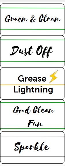 Green Cleaning Labels – Your Oil Tools