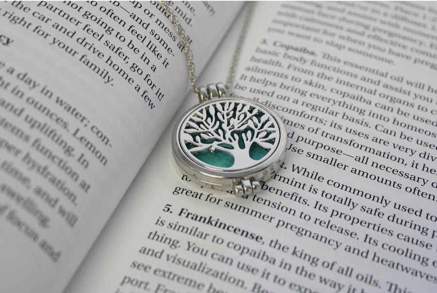 Tree of Life Diffuser Necklace Stainless Steel – Your Oil Tools
