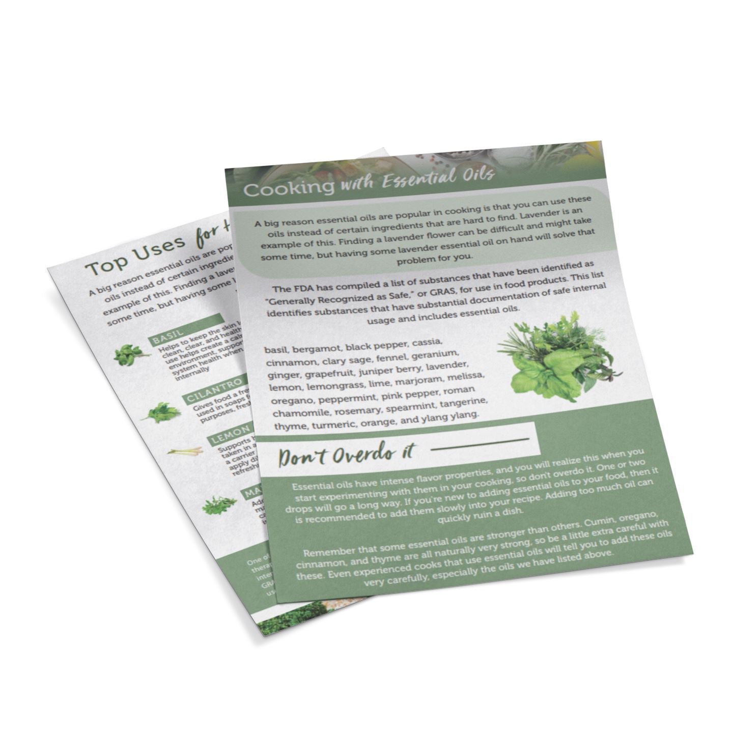 Cooking with Essential Oils Chart – Your Oil Tools