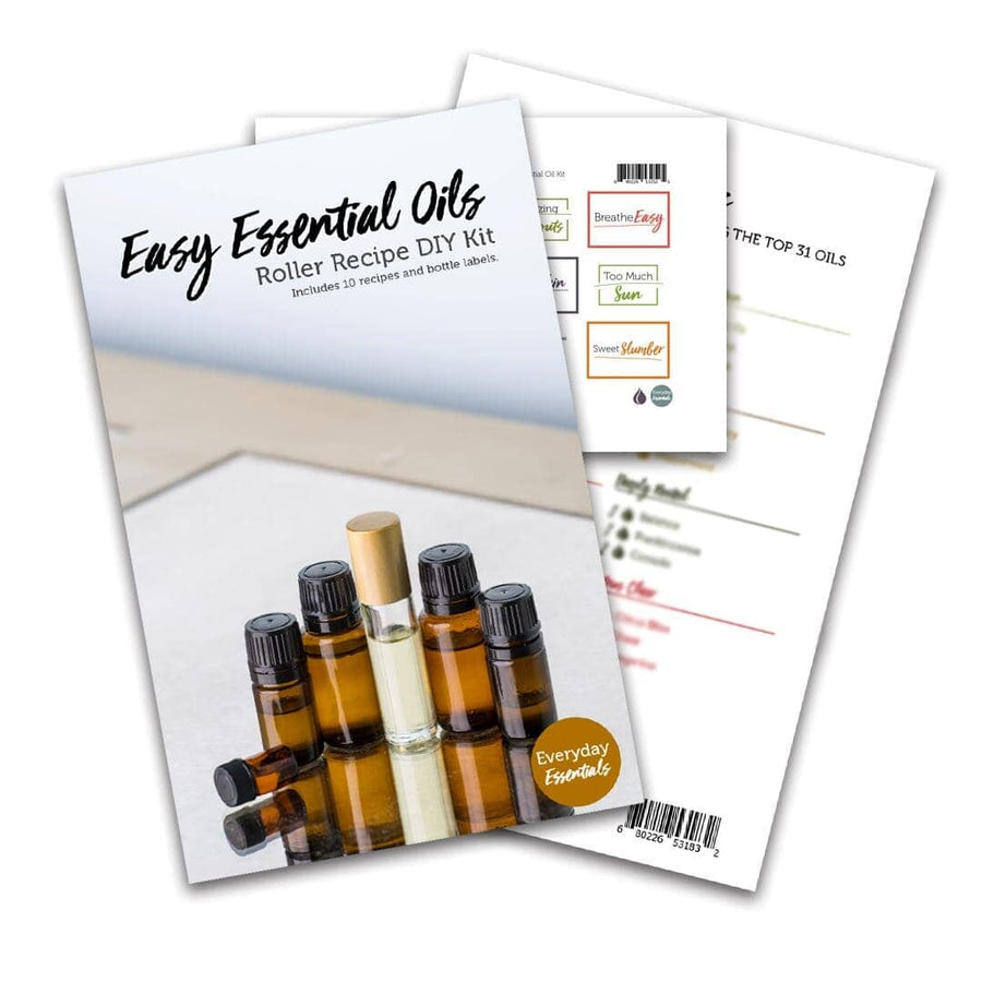 Easy Essential Oils for Roller Bottles Labels & Lid Stickers – Your Oil ...