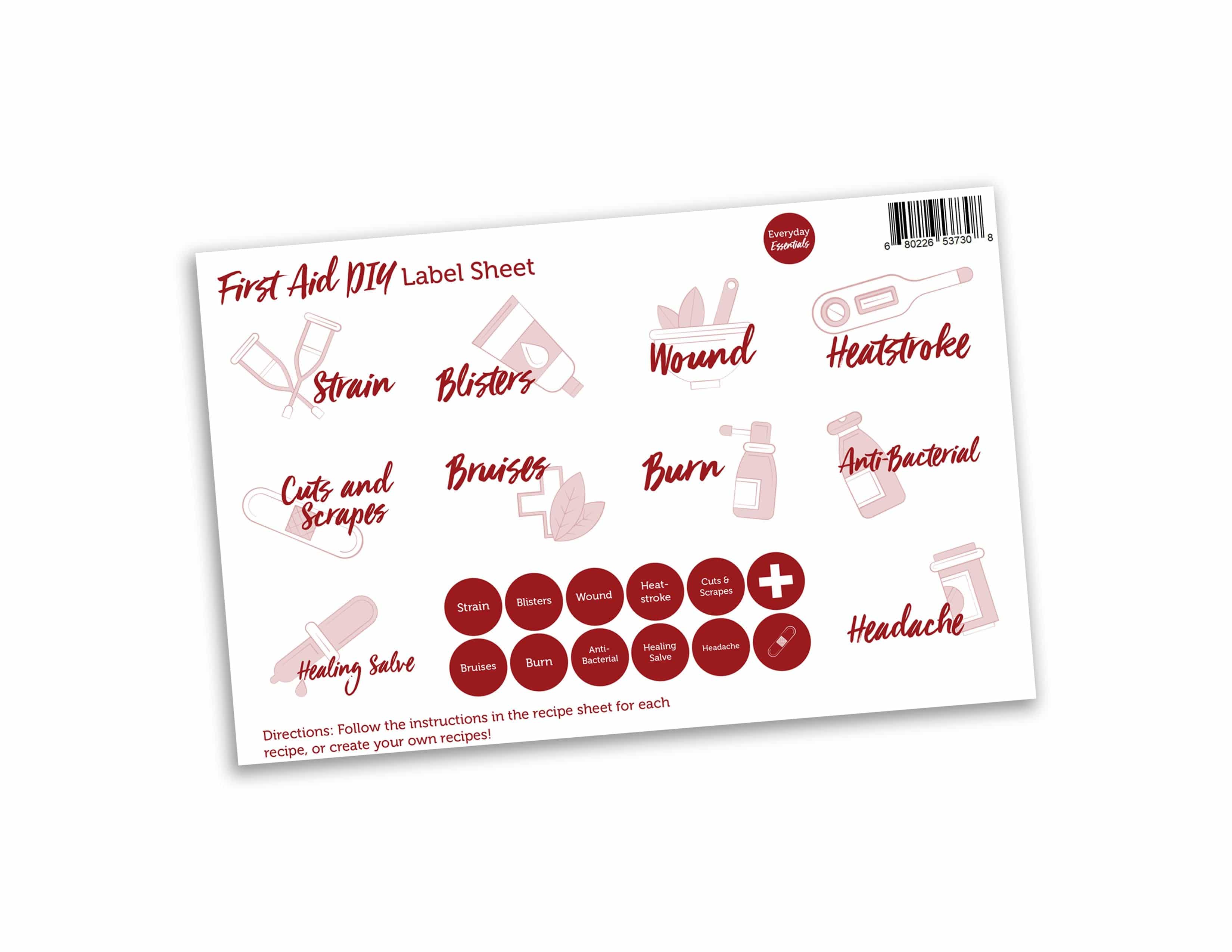 First Aid Labels & Lid Stickers – Your Oil Tools