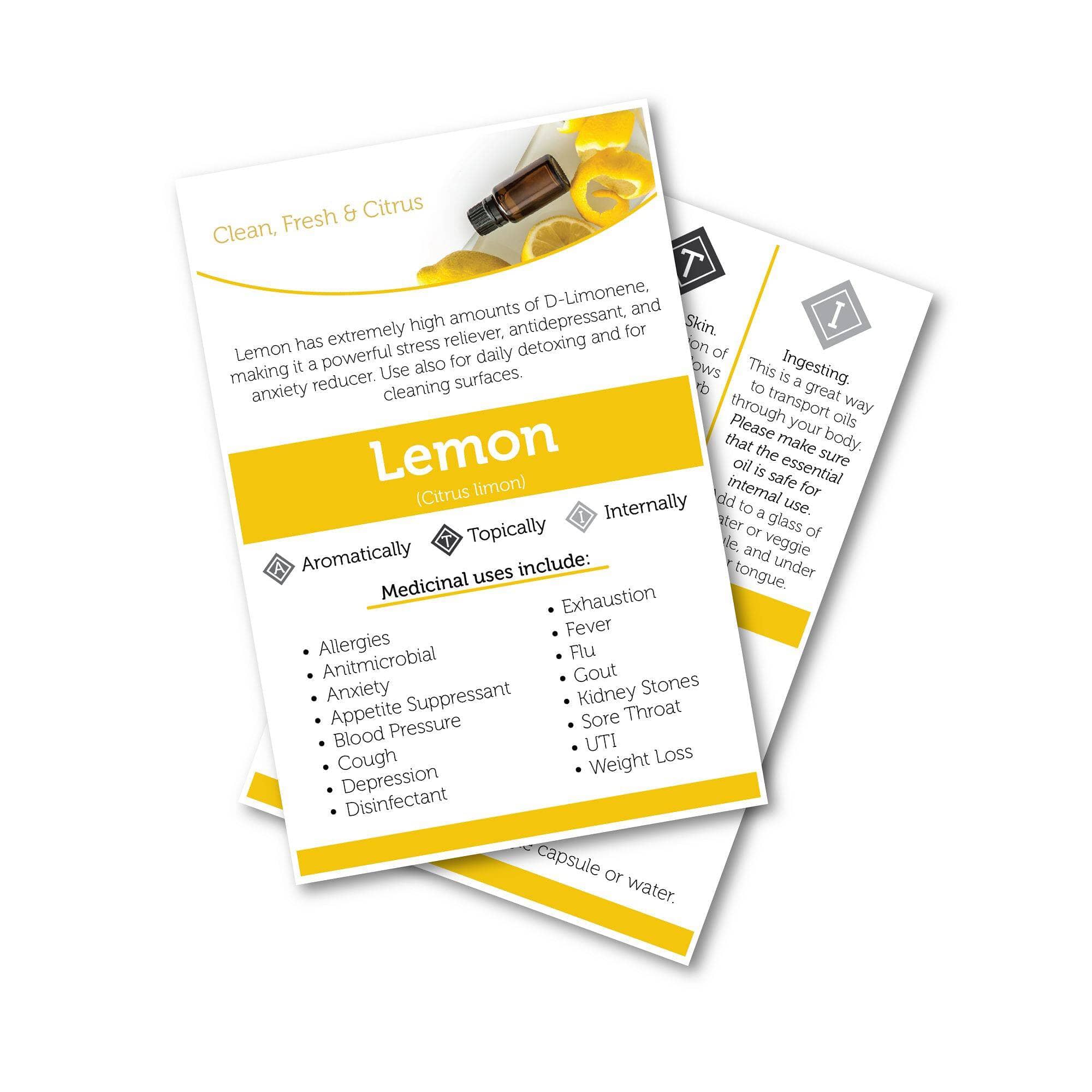 Oil Sharing Sheets (Lemon) – Your Oil Tools