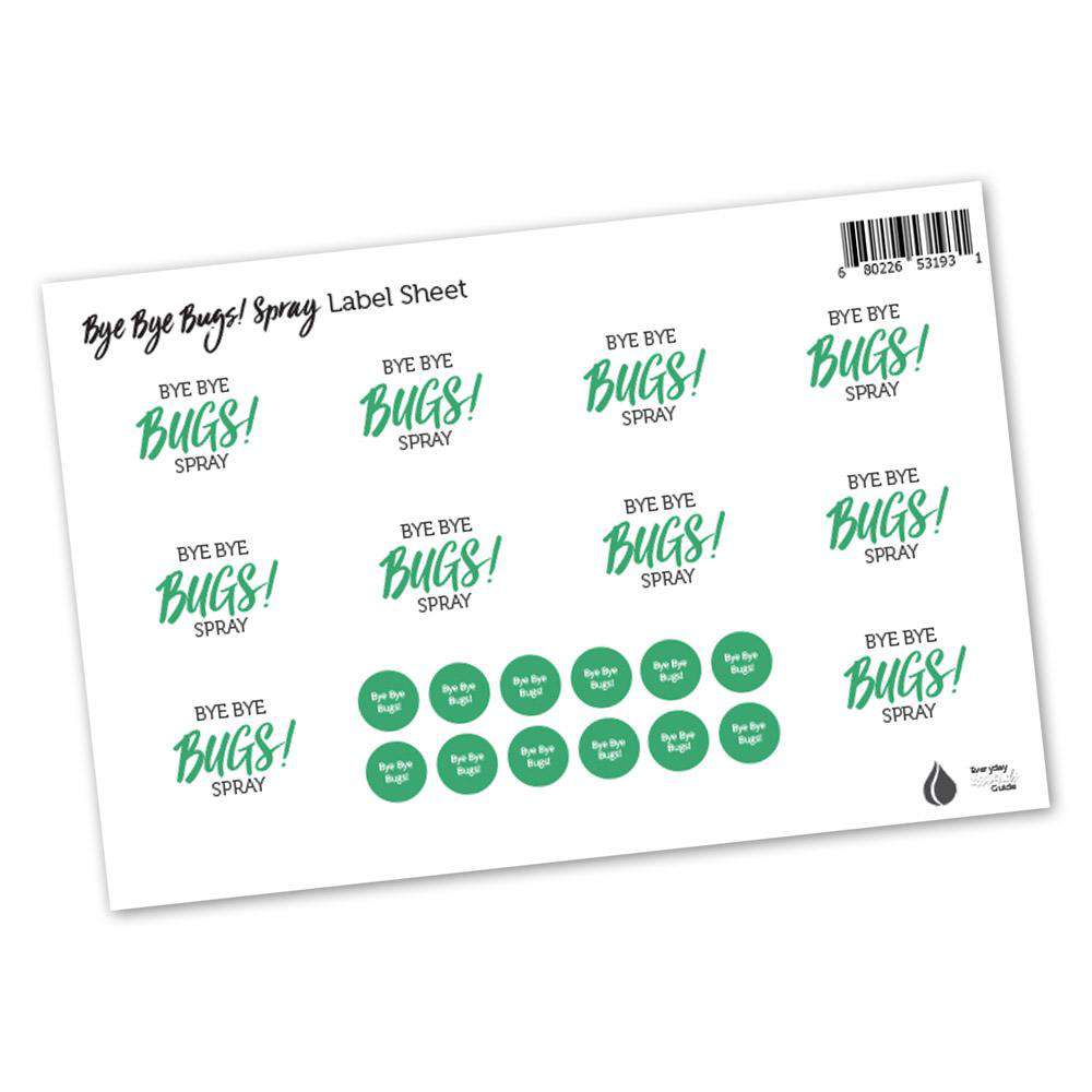 Bye-Bye Bugs Labels & Lid Stickers – Your Oil Tools