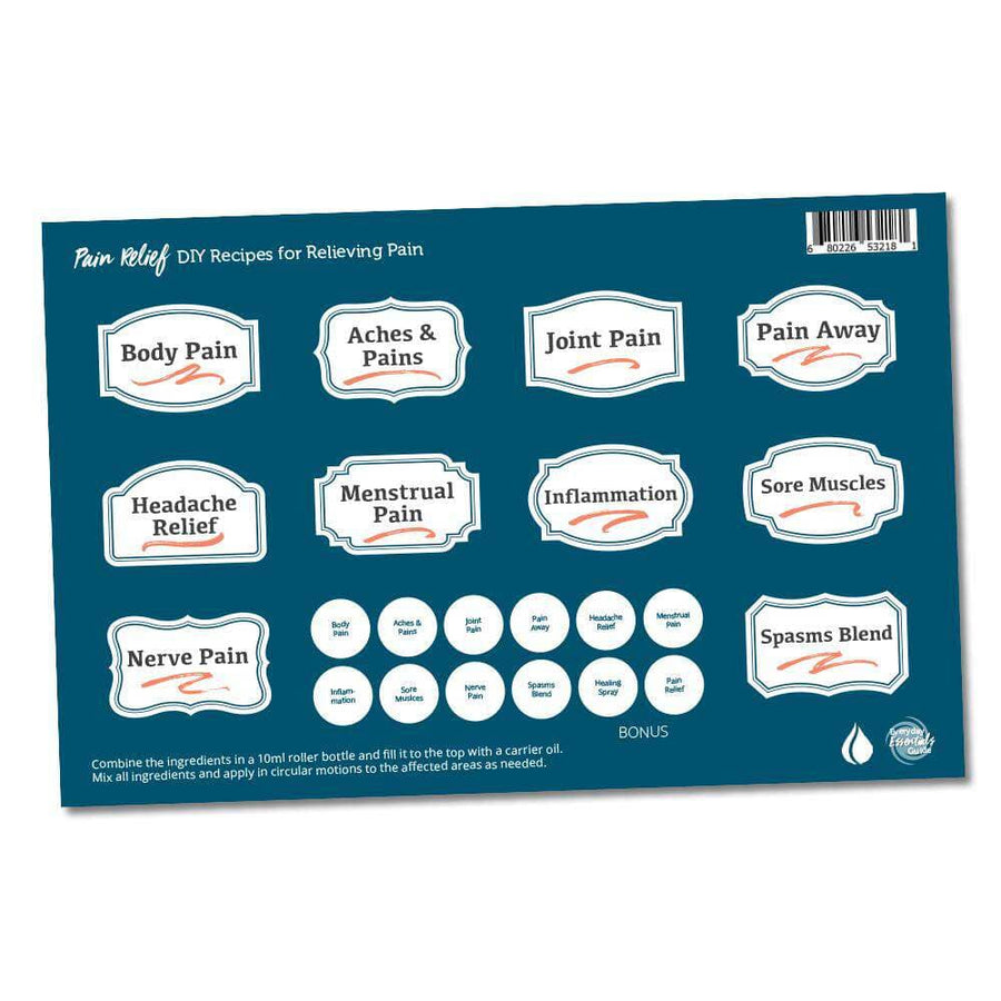 Pain Relief Labels & Lid Stickers – Your Oil Tools