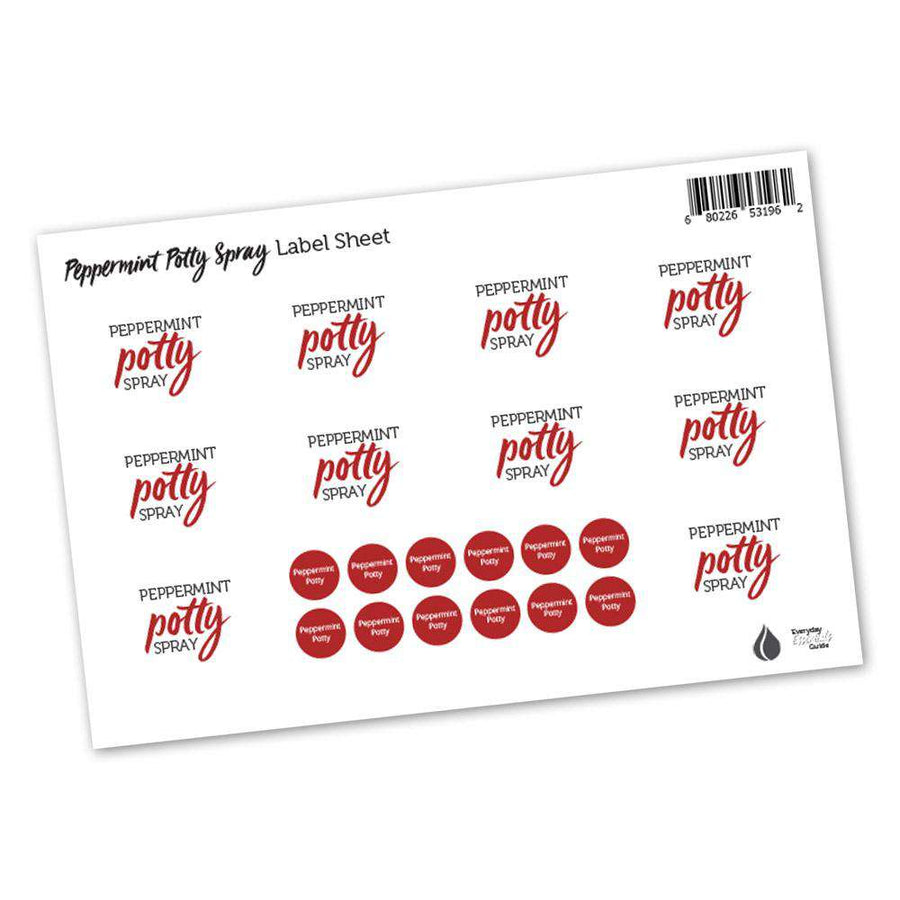 Peppermint Potty Labels & Lid Stickers – Your Oil Tools