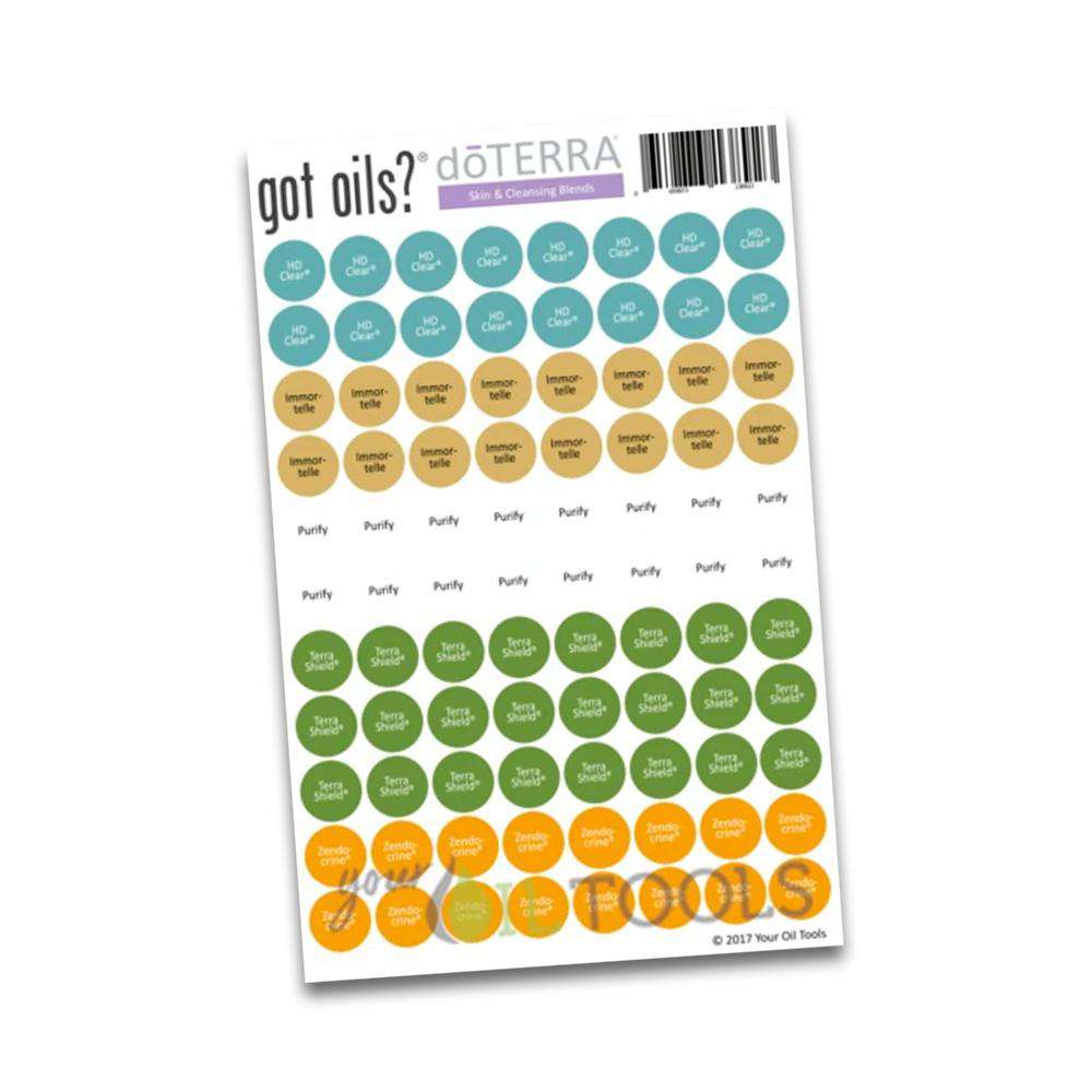 Lid Stickers (doTERRA® Skin & Cleansing) – Your Oil Tools
